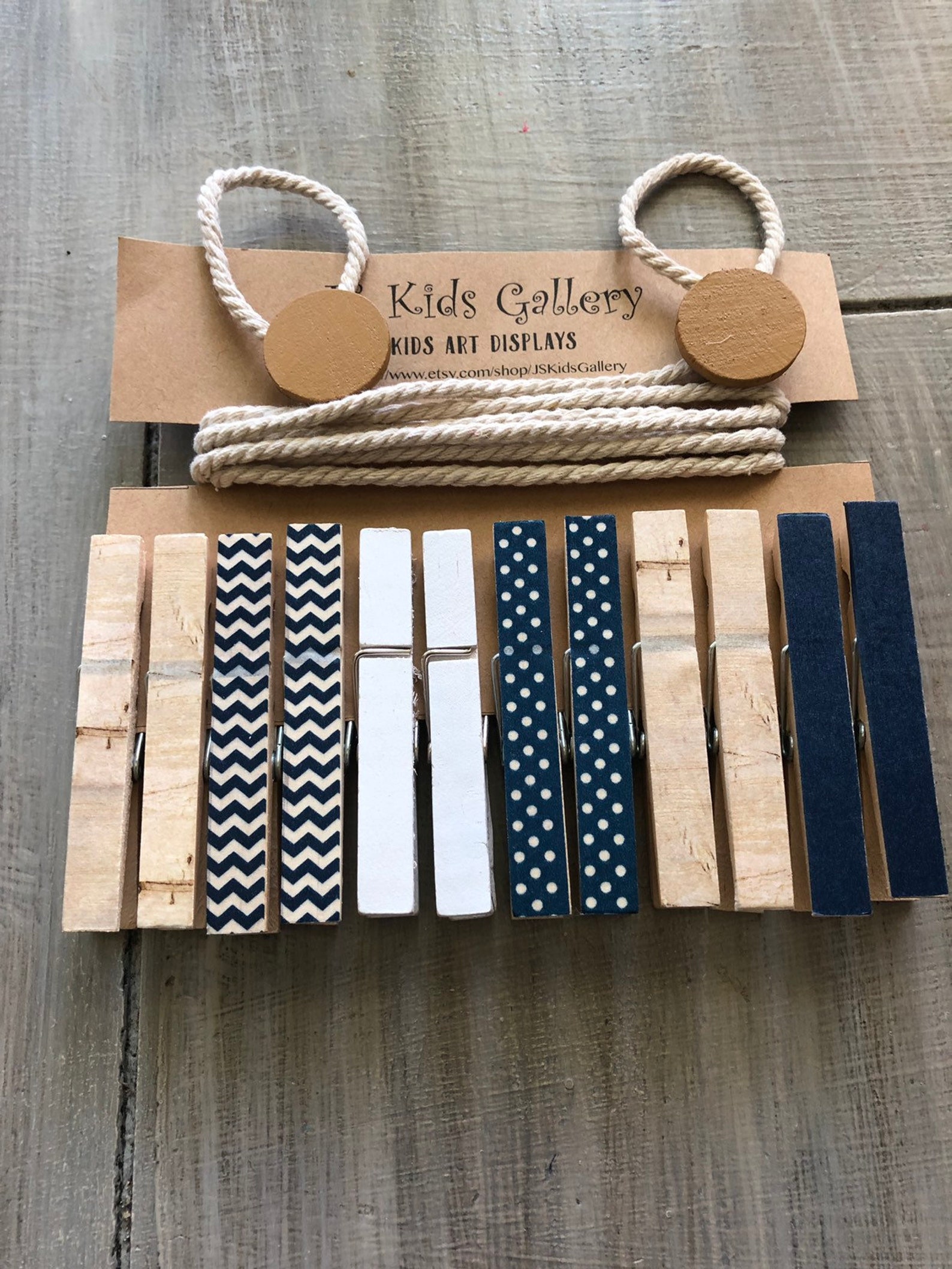 Clothesline Photo Displayart Work Display Clothespin - Etsy