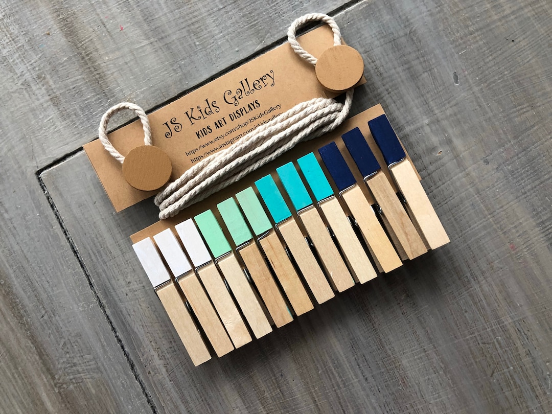 Beachy Clothesline Art Display, Art Work Display, Baby Girl Onesie ...