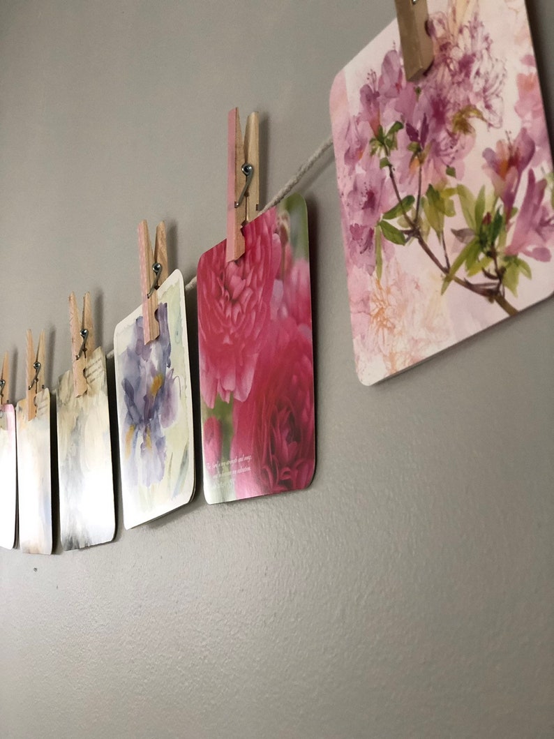 Rainbow Clothesline Photo Display Clothespin Display Photo | Etsy