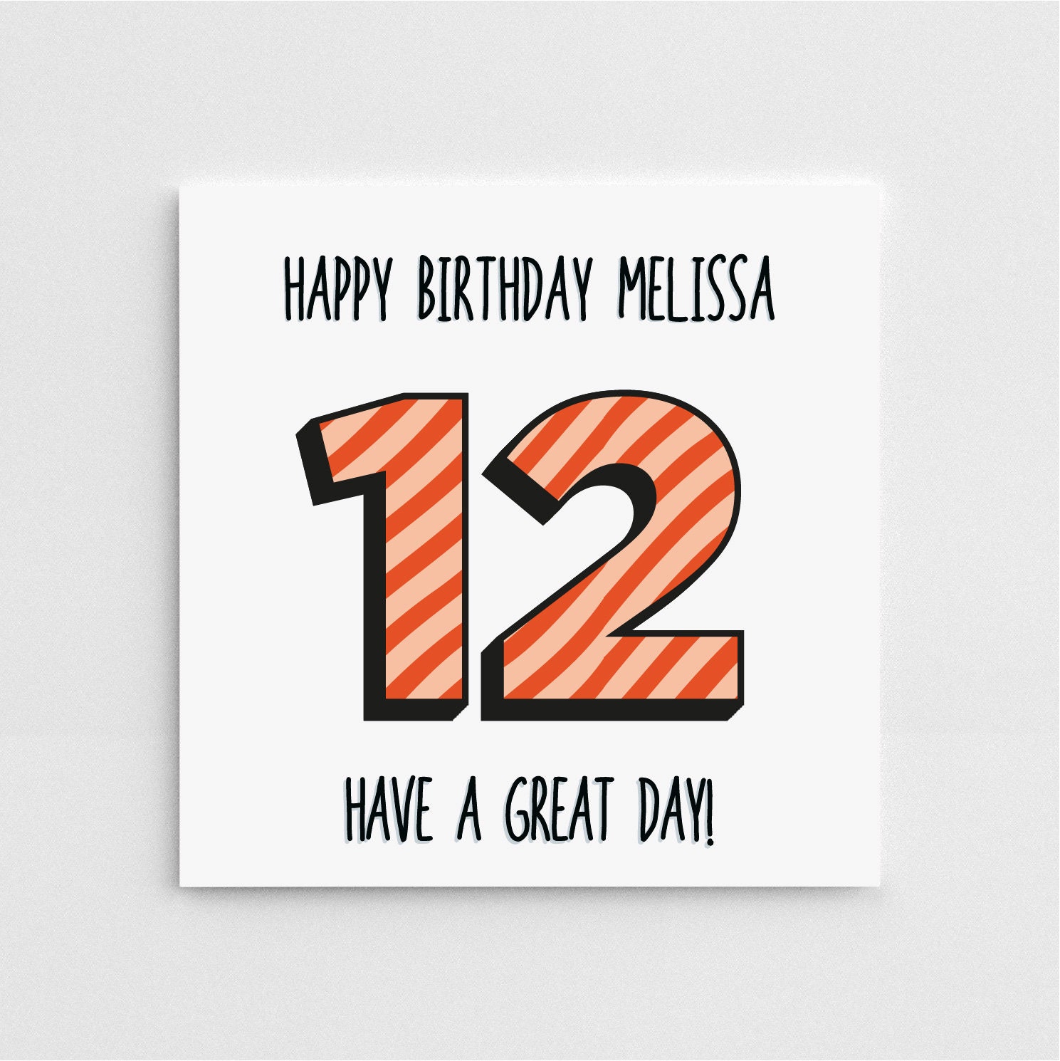 12th Birthday Card For Boy Girl Him Her Son Daughter Etsy UK 12th-birthday-card-for-boy-girl-him-her-son-daughter-etsy-uk
