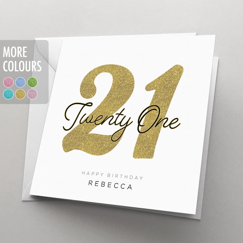 Personalised Twenty First Birthday Card 21st Birthday Mens - Etsy UK