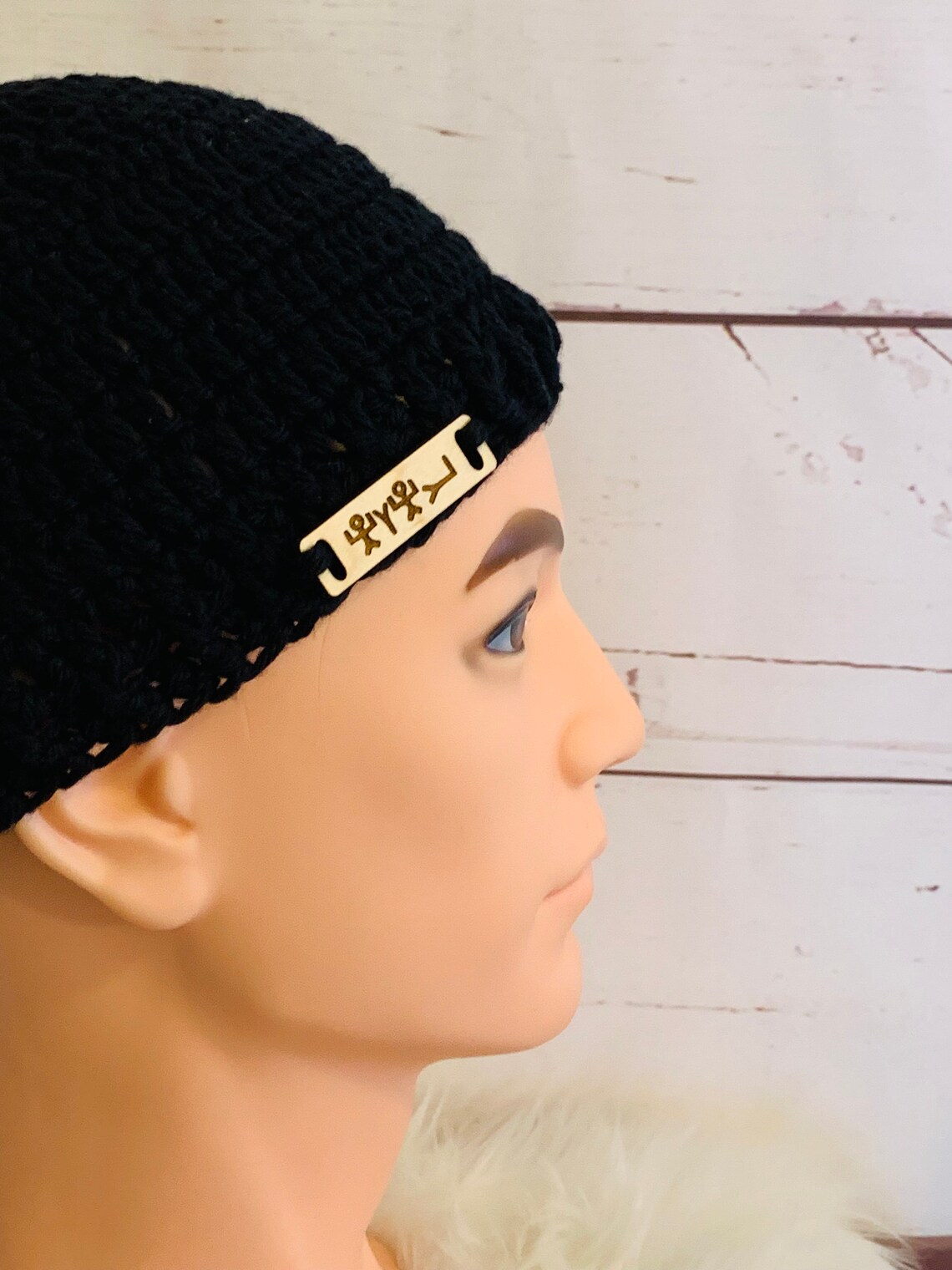 Black Beanie Handmade Hat Paleo Hebrew Hat Hebrew Hat - Etsy