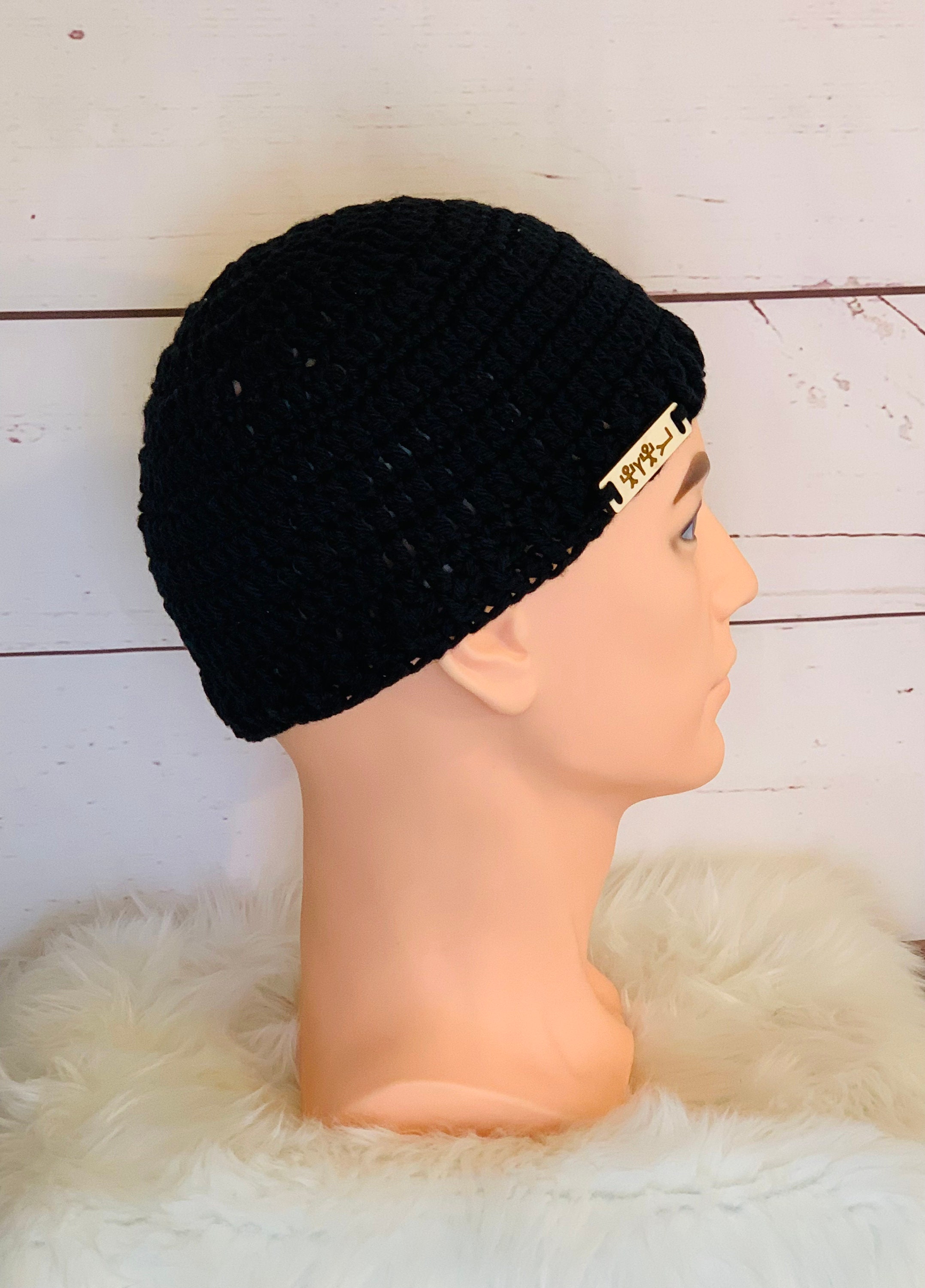 Black Beanie Handmade Hat Paleo Hebrew Hat Hebrew Hat - Etsy