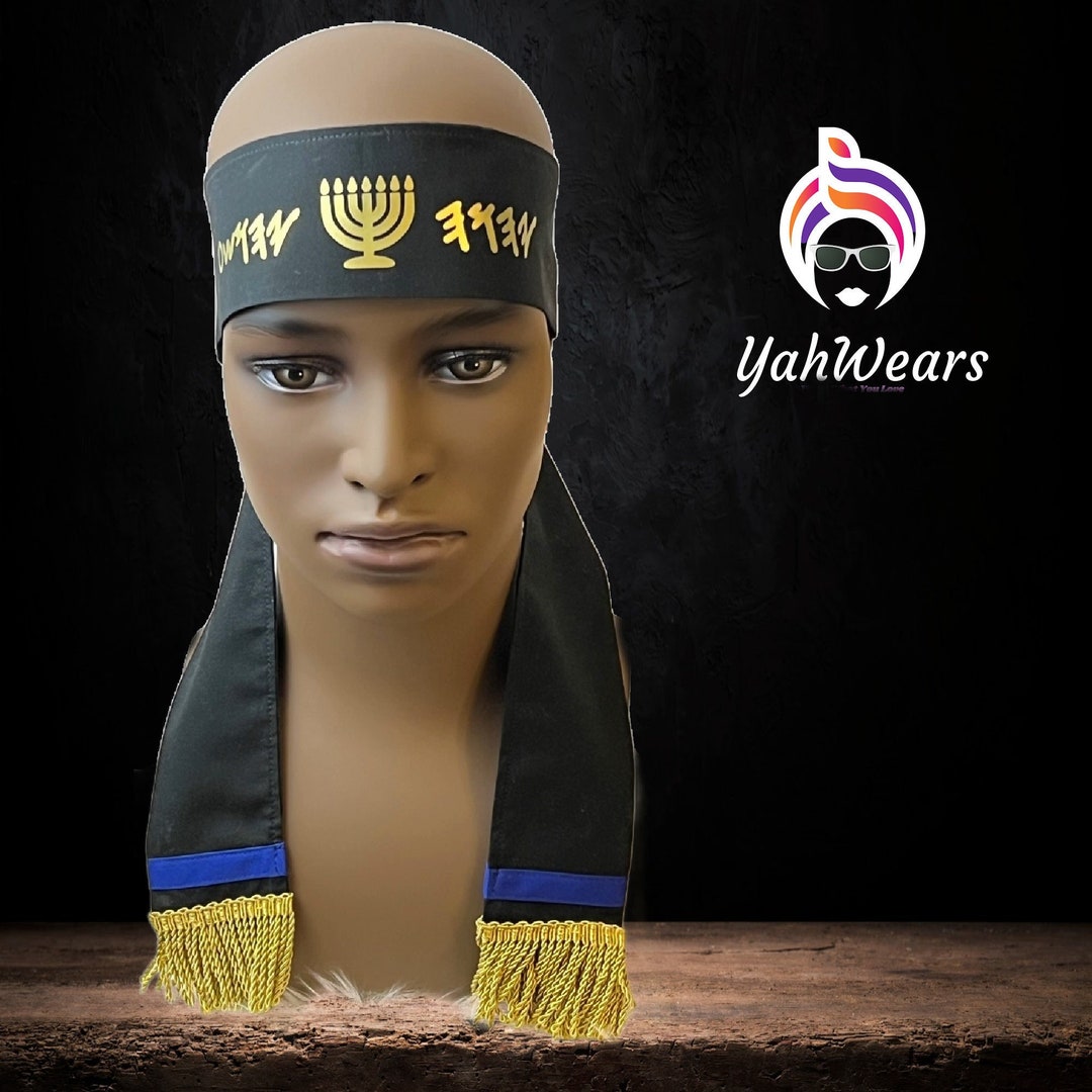 Hebrew Israelites Mitre Headband for Men, Israelite Head Wrap With ...