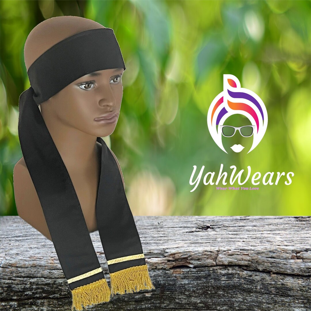 Handmade Black Mitre Head Wrap Israelite Headwrap Men - Etsy