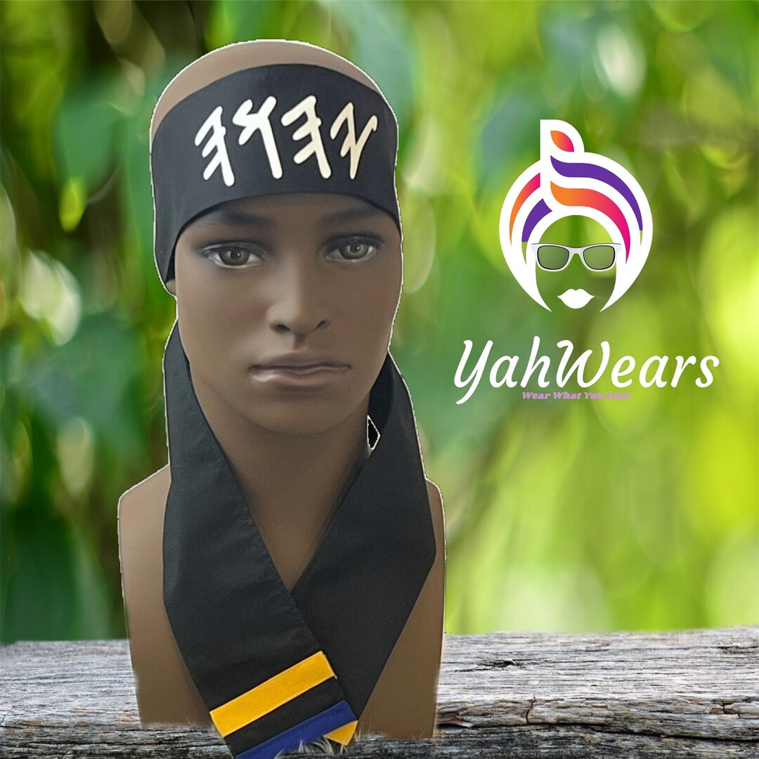 Mitre Head Wrap, Black Israelite Headwrap, Turban for Men, Israelite ...