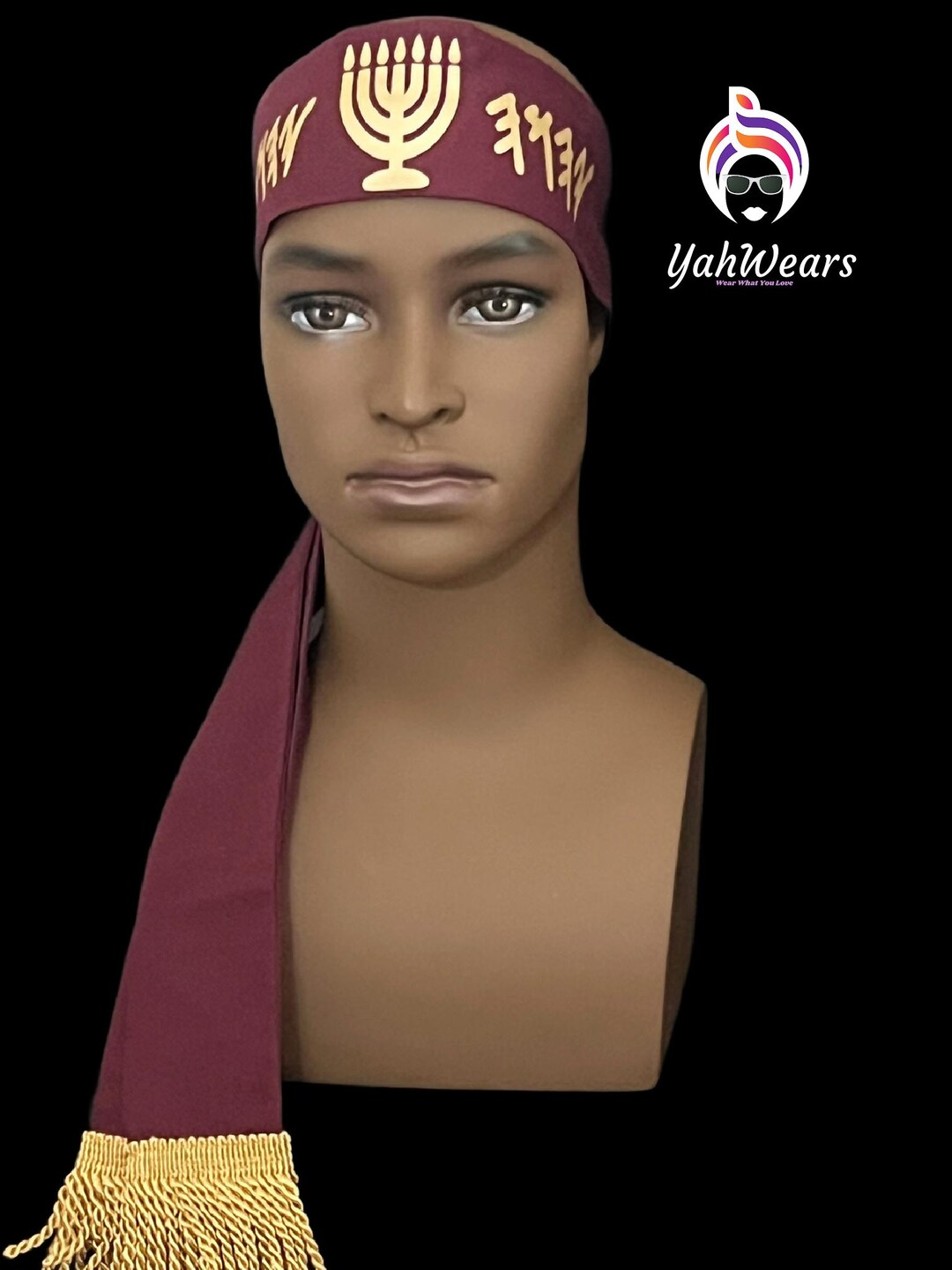 Hebrew Mitre Headwrap With Fringes, Paleo Writing, YHWH Head Band, Holy ...