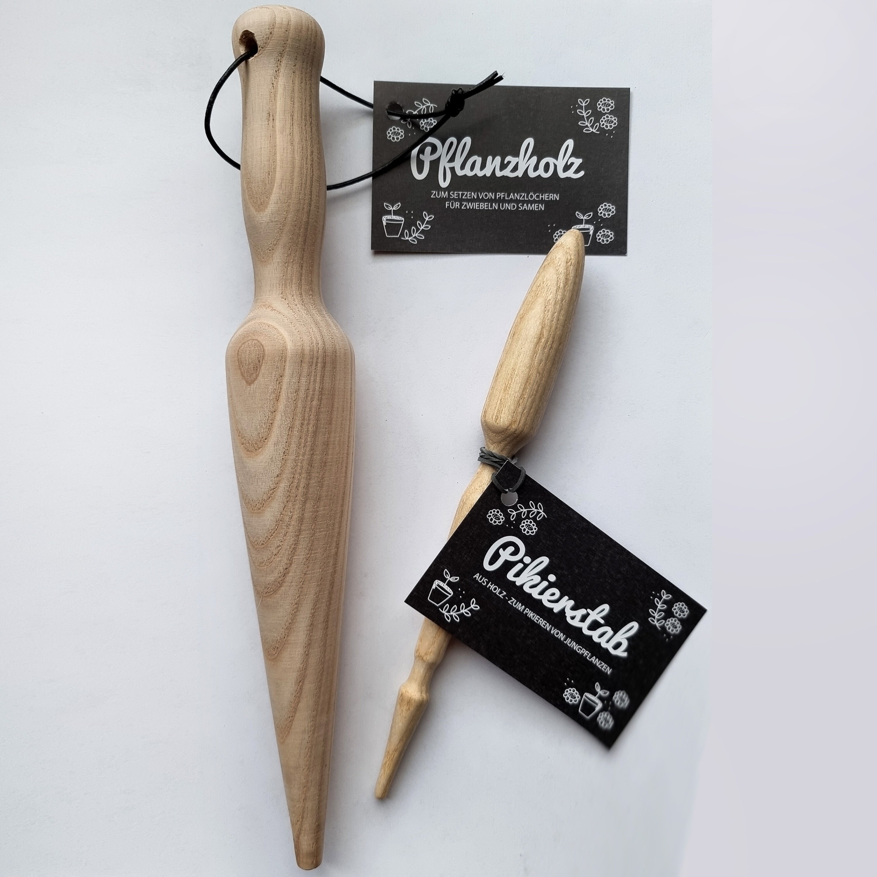 Gardener's Set: Planting Stick and Wooden Pricking Stick - Etsy