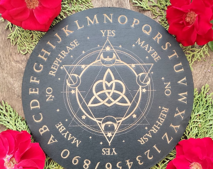 Triple Moon Pendulum Board - Triple Moon Divination Board - Altar ...