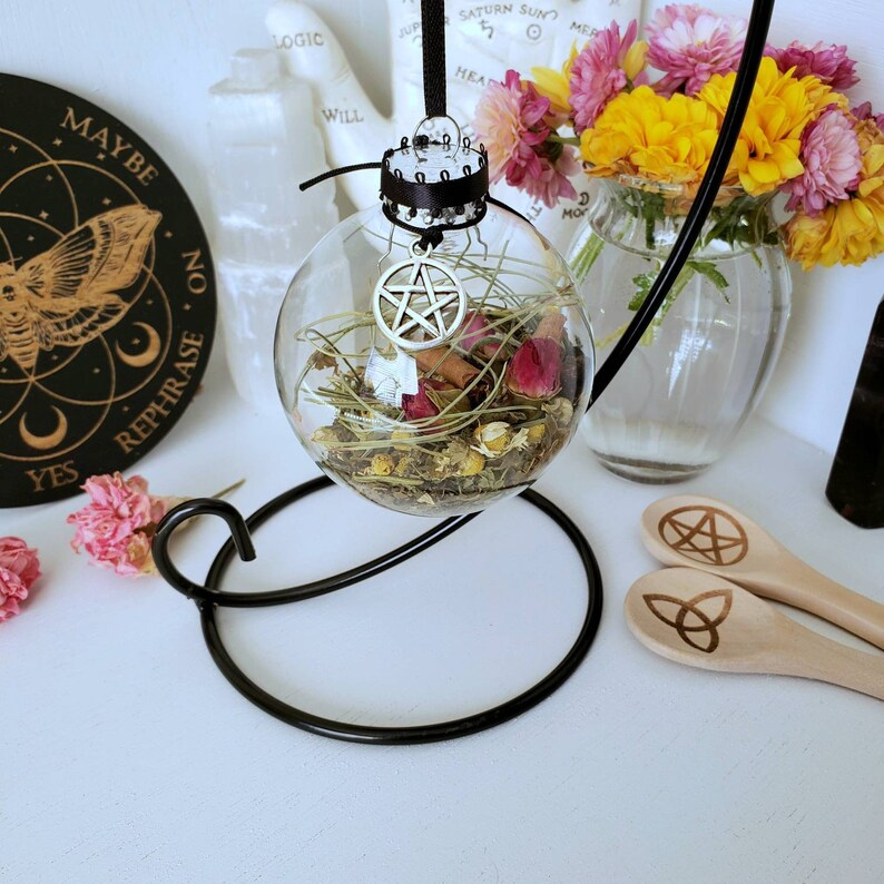 Witch Ball for Prosperity | House Charm | Round Glass Ornament | House ...