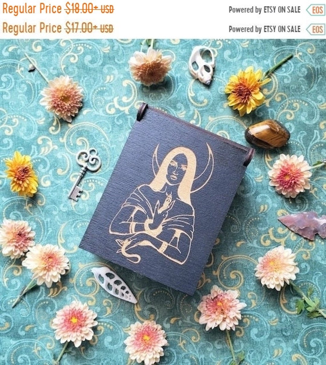 Hecate Witch Rune Wood Box 13 Witch Runes Hekate Black - Etsy