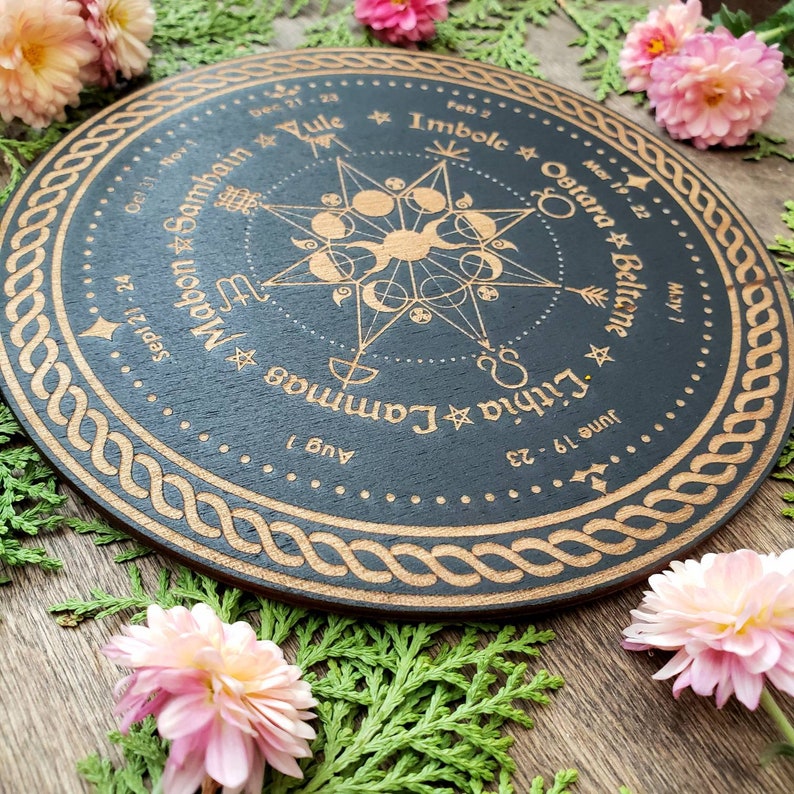 Wheel of the Year Altar Tile Wheel of the Season Sabbats - Etsy