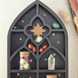 Wood Gothic Cathedral Shelf | Crystal Shelf | Oddities Display ...
