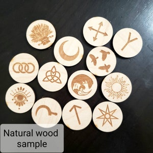 Dragon & Phoenix Rune Box| 13 Witch Runes | Black Painted Wood | Year ...