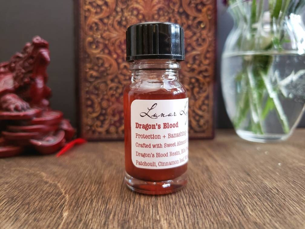 Dragon's Blood Protection Oil Daemonorops Draco Resin | Etsy