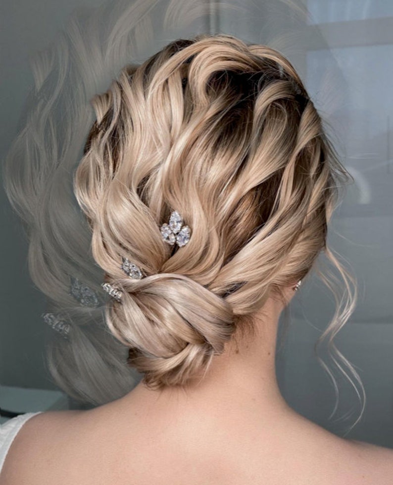 Crystal Hair Pins Bridal Hair Pins Crystal Wedding Hair Pins - Etsy