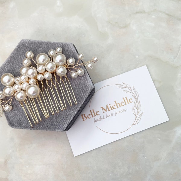 Pearl Hair Comb - Etsy