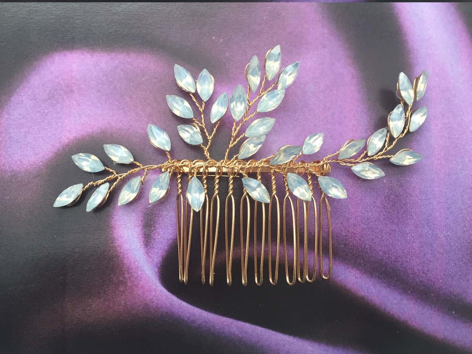 Crystal Hair Comb Bridal Hair Comb Gold Hair Comb Gold Hair | Etsy
