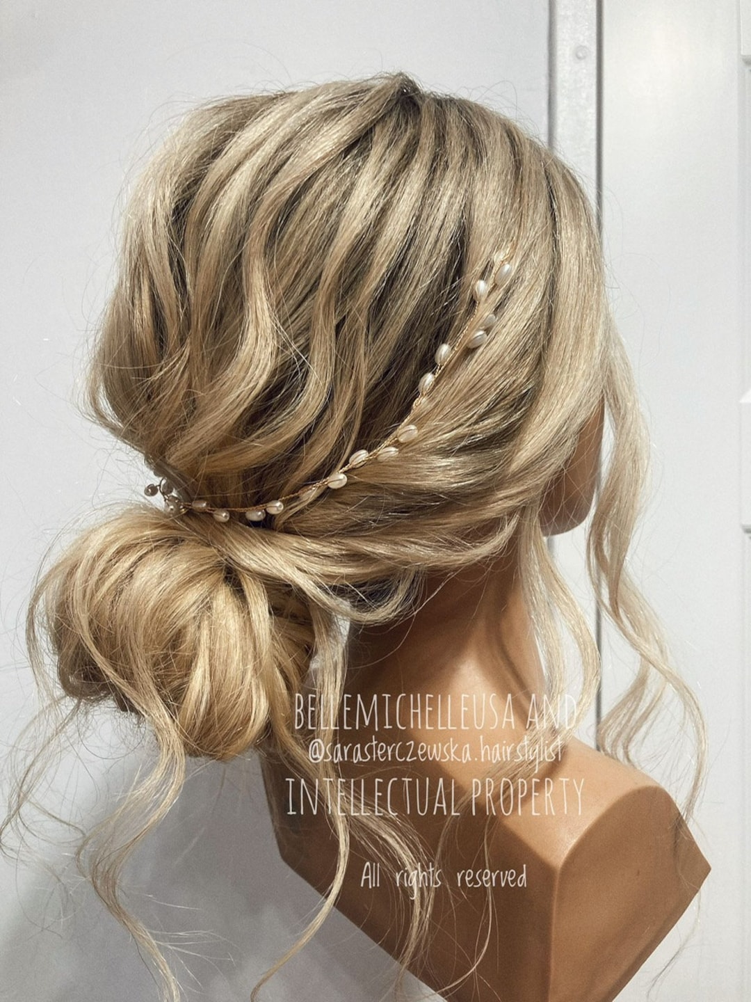 Pearl Bridal Hair Vine Pearl Bridal Hair Piece Pearl Bridal Headpiece ...