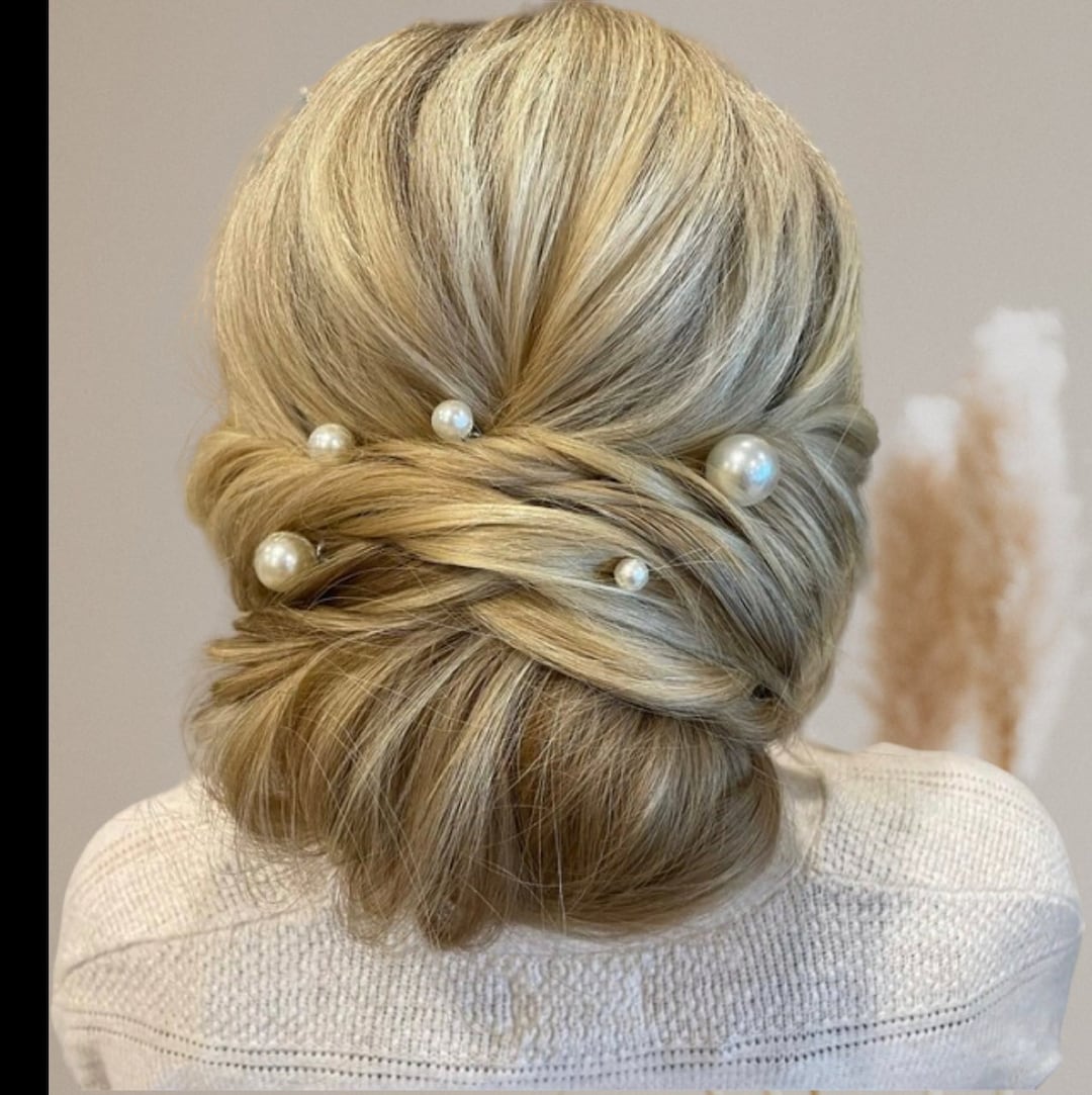 Pearl Hair Pins Bridal Hair Pins Pearl Wedding Head Piece Pearl Bridal ...