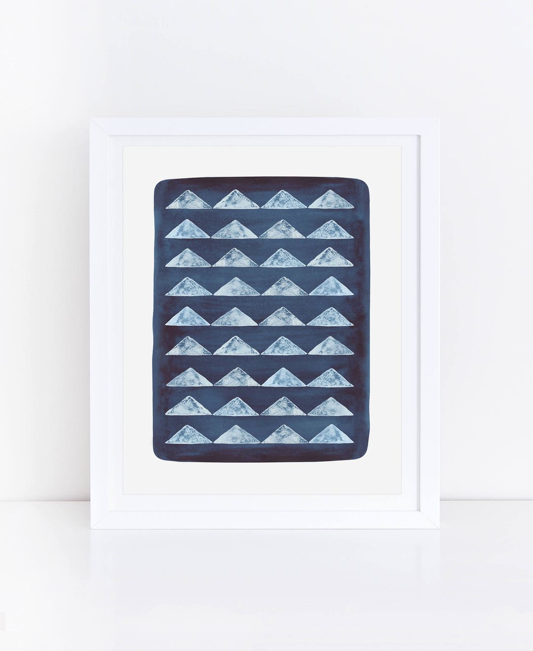 Triangles Print, Geometric Art Print, Watercolor Printable Art ...