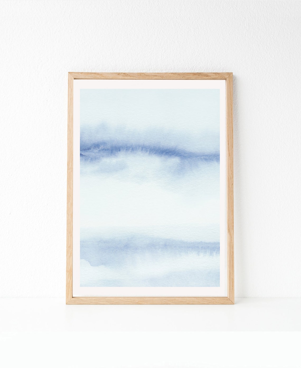 Blue Watercolor Print Abstract Watercolor Print Vertical | Etsy