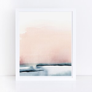 Set of 3 Prints, PRINTABLE Print Set, Pink Blue Prints, Blush Pink and ...