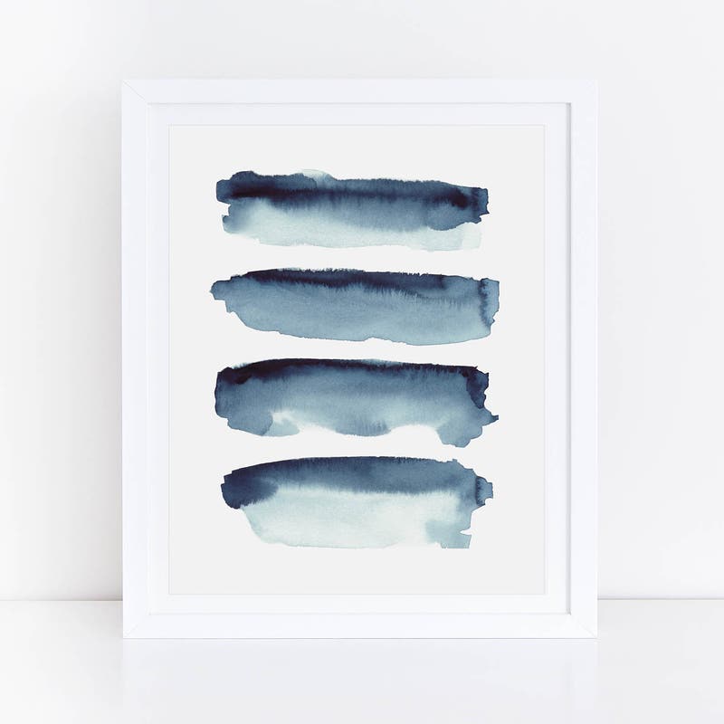 Indigo Abstract - Etsy