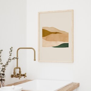 PRINTABLE Wall Art, Earth Tones Wall Art, Simple Wall Art, Landscape ...