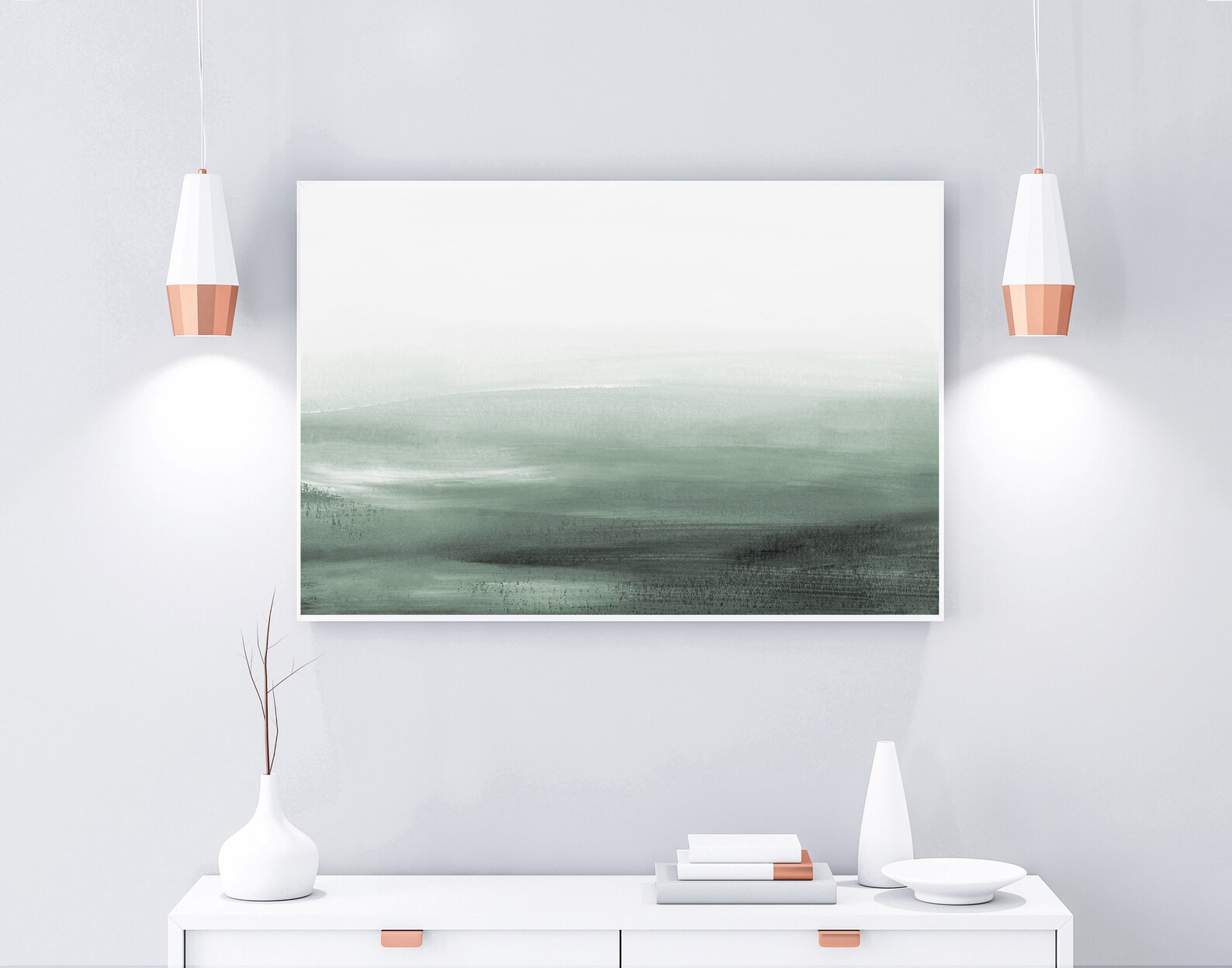 Green Art Print Printable Watercolor Print Printable Art - Etsy