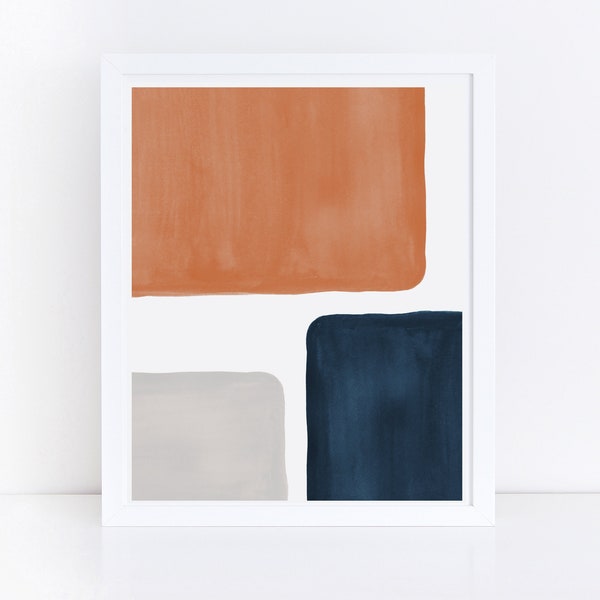 Navy Geometric - Etsy