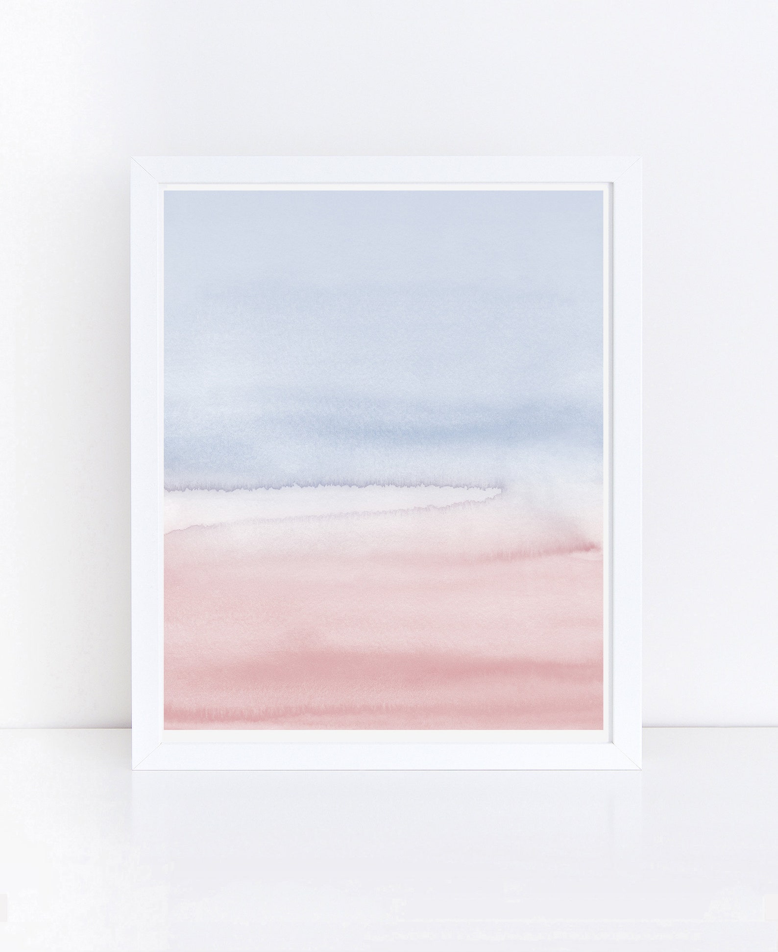 Set of 3 Prints PRINTABLE Print Set Pink Blue Wall Art - Etsy