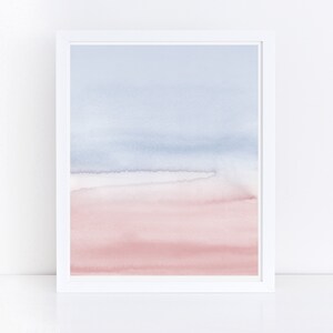 Set of 3 Prints, PRINTABLE Print Set, Pink Blue Wall Art, Printable ...