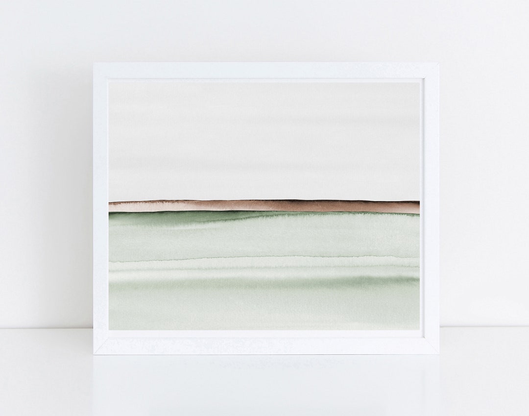 Simple Wall Art, Horizontal Wall Art, Abstract Printable Art, Landscape ...