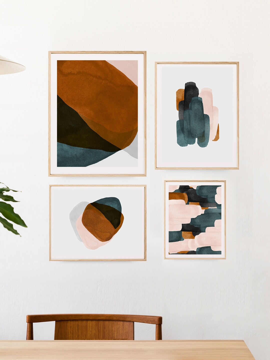 Set of 4 Print, Gallery Wall Set, Printable Wall Art, Gallery Wall ...