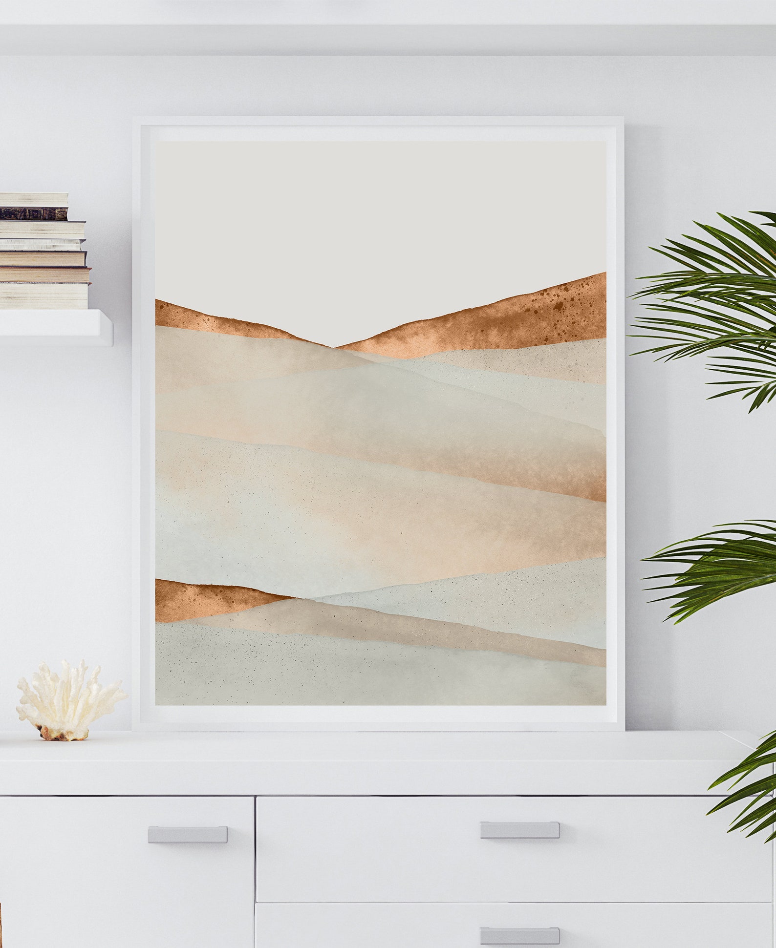 Neutral Prints, Printable Wall Art, Green Rust Decor, Neutral Wall Art ...