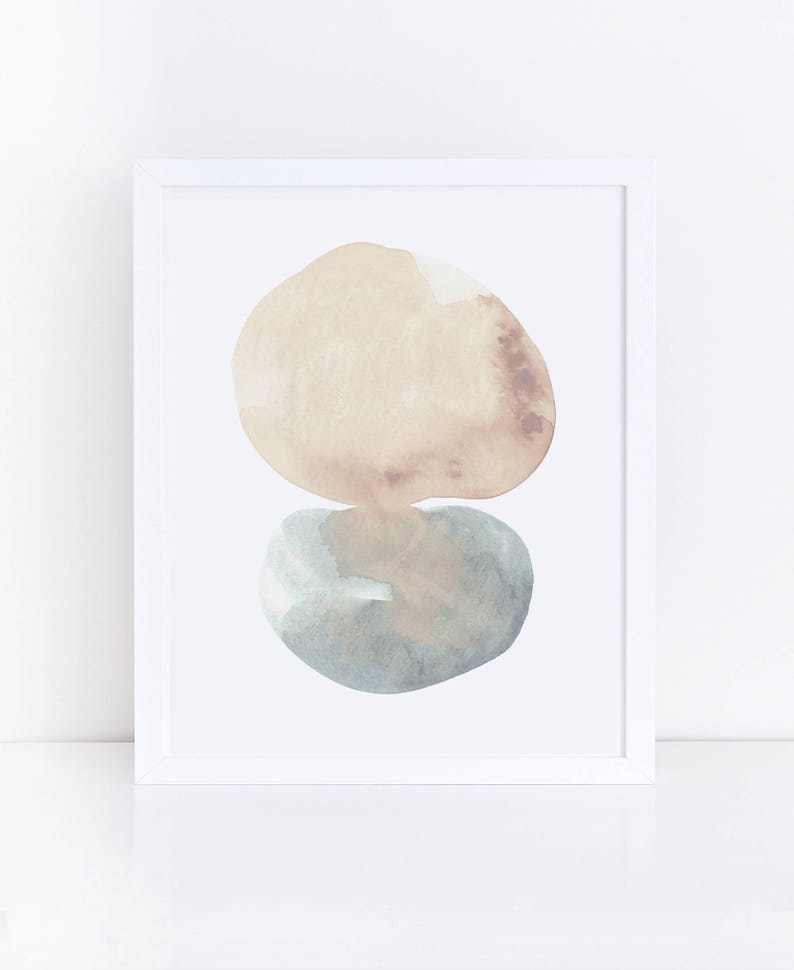 Neutral Abstract Art Printable Abstract Art Neutral Wall | Etsy