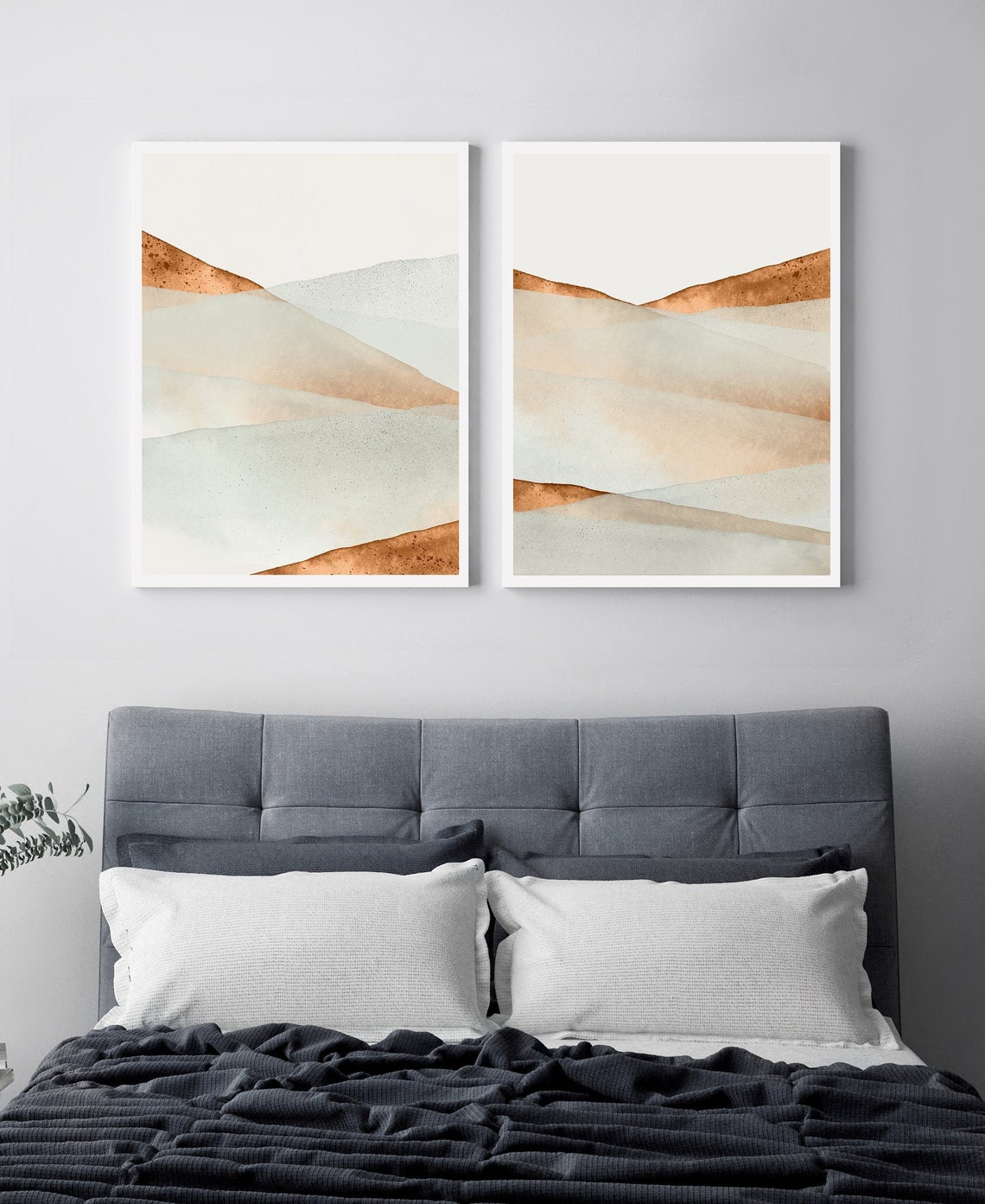 Bedroom Print Set PRINTABLE Wall Art Set of 2 Prints - Etsy