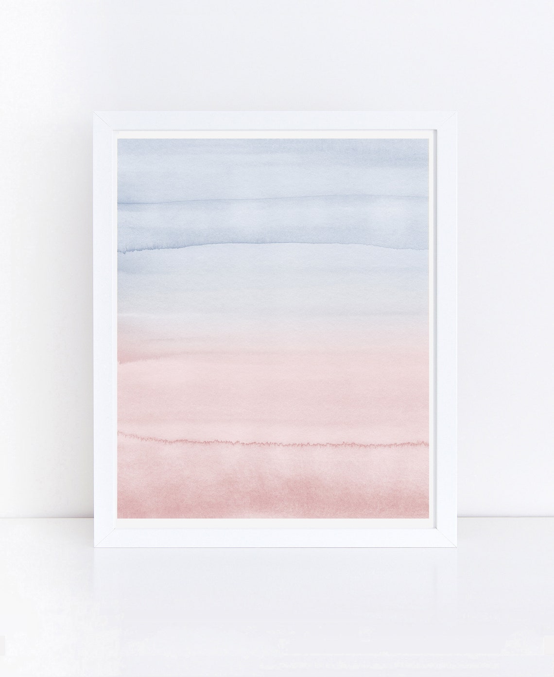 Set of 3 Prints PRINTABLE Print Set Pink Blue Wall Art - Etsy