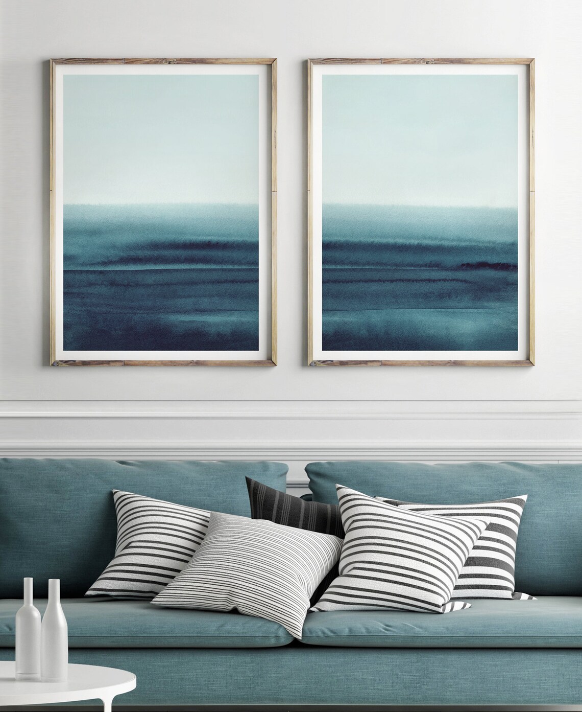 Teal Wall Art Set of 2 Prints PRINTABLE Art Printable Print - Etsy