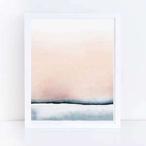 Set of 3 Prints, PRINTABLE Print Set, Pink Blue Prints, Blush Pink and ...