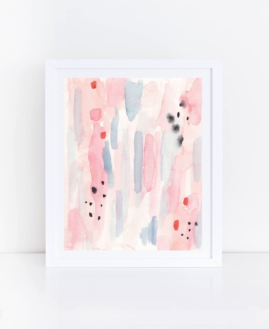 Printable Pink Blue Print Pink Blue Abstract Art Pink Etsy