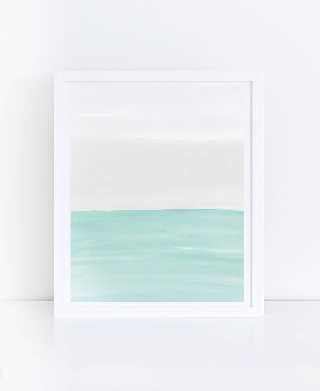 Mint Green Art, Printable Art, Mint Green Wall Art, Green and Grey ...