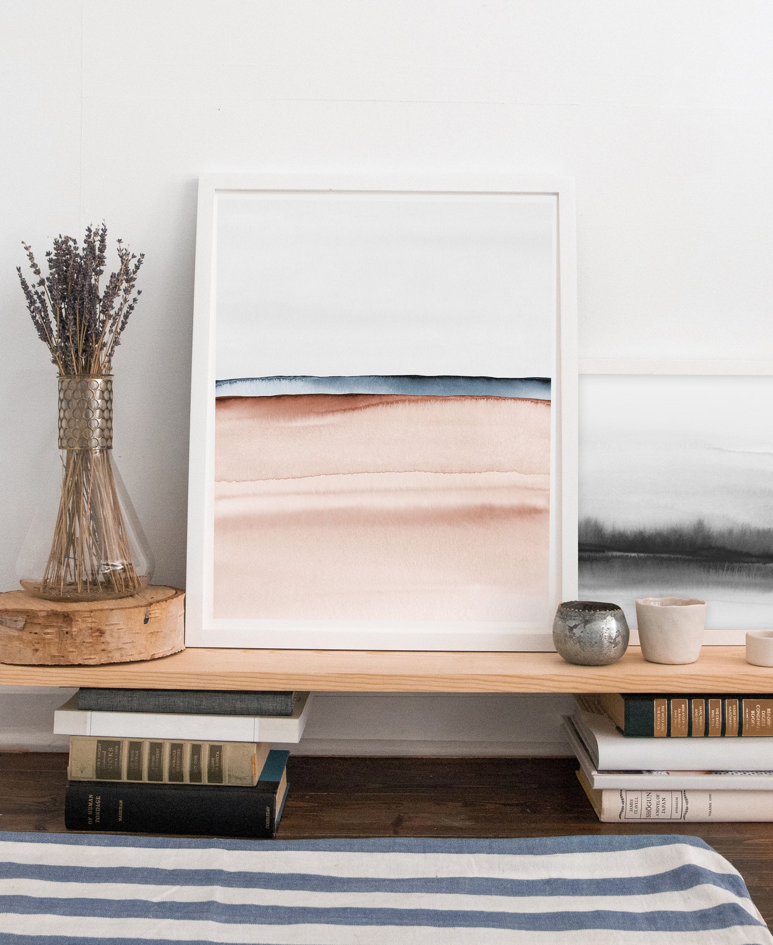 Rust Navy Art PRINTABLE Bedroom Art Neutral Print - Etsy