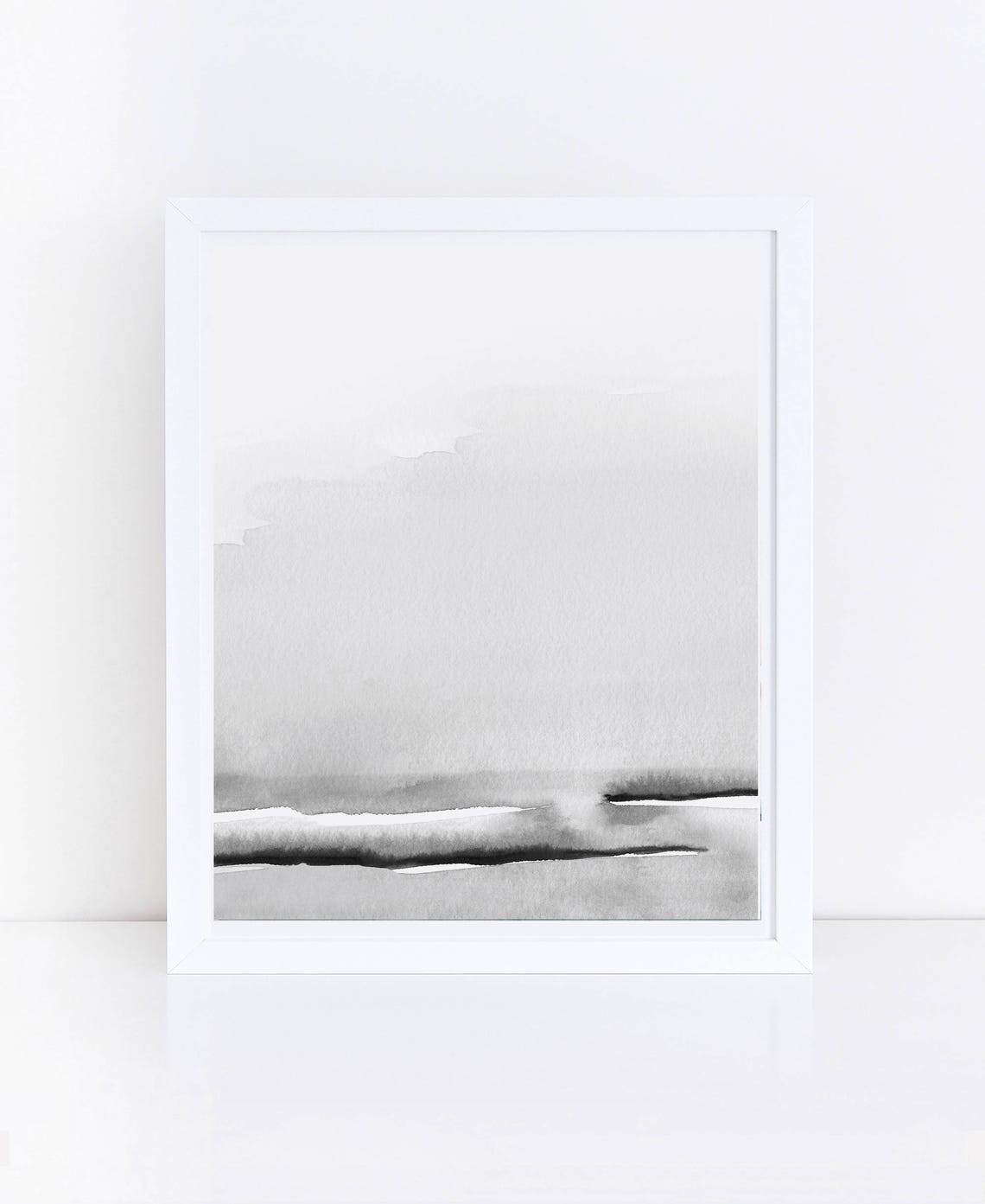 Set of 2 Prints Printable Wall Art Gray Prints Gray Wall - Etsy