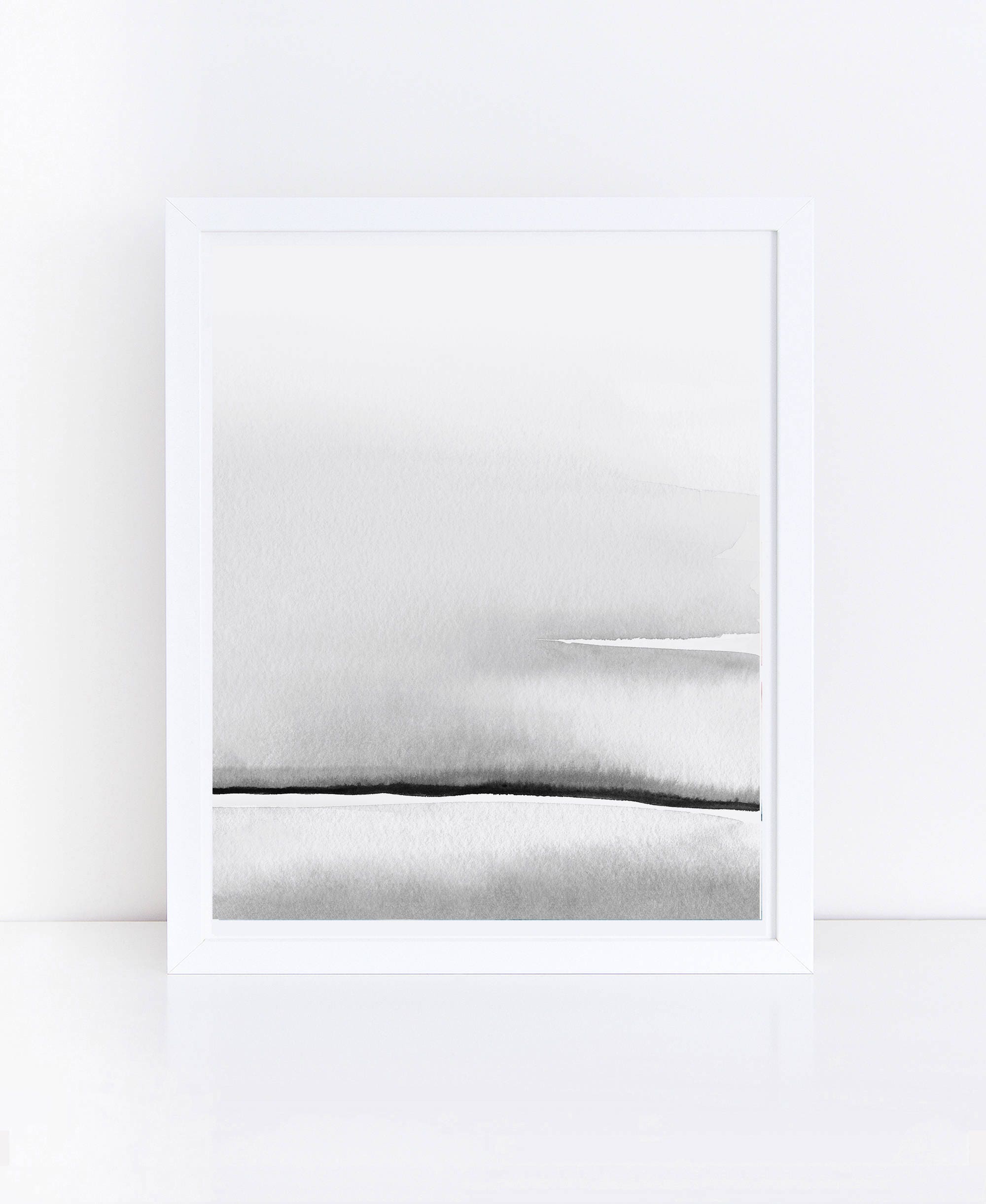 Set of 2 Prints Printable Wall Art Gray Prints Gray Wall - Etsy