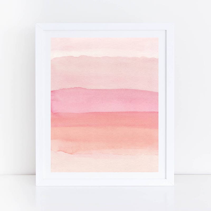 Pink Abstract Art - Etsy