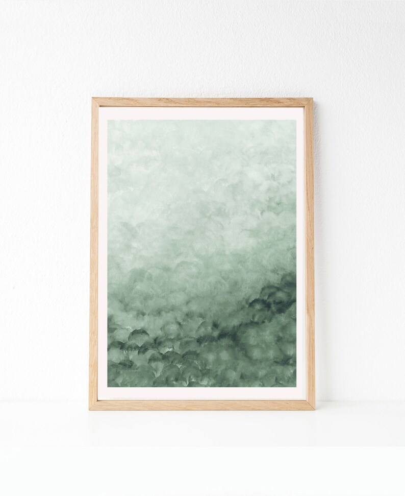 Green Abstract Srt Printable Abstract Wall Art Green - Etsy