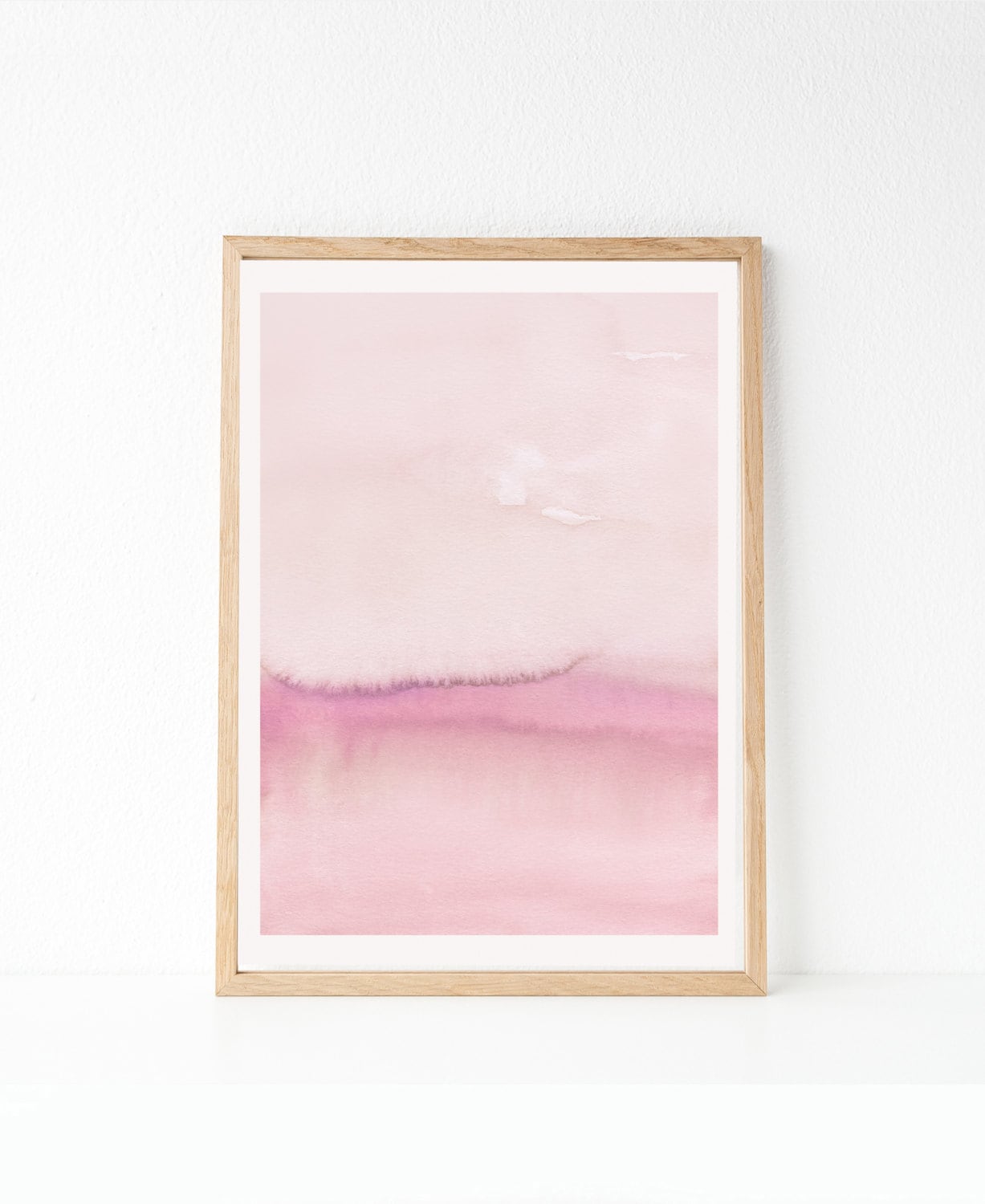 Pink Abstract Art Pink Watercolor Print Blush Print Modern - Etsy UK