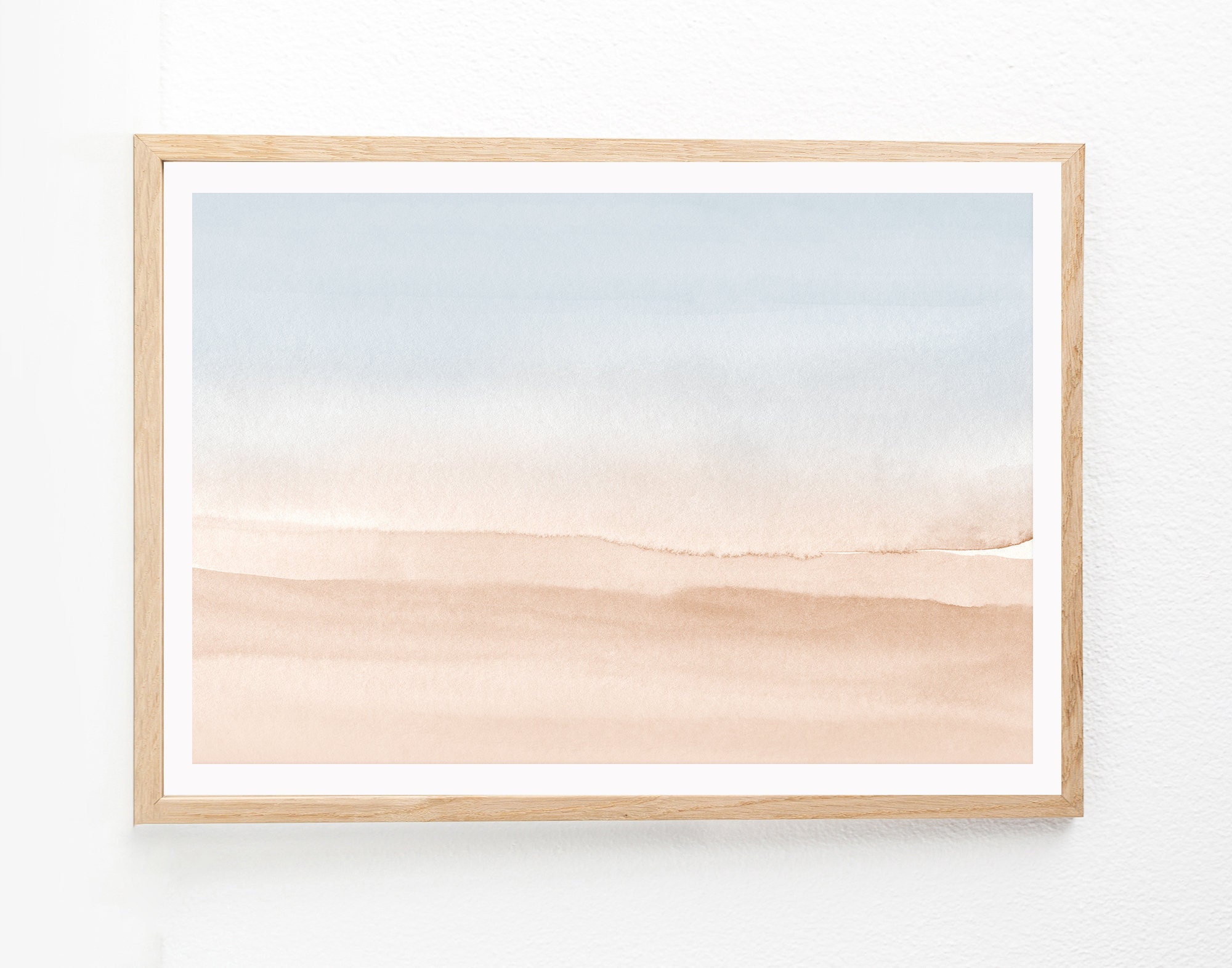 Neutral Print Printable Wall Art Desert Landscape Abstract | Etsy